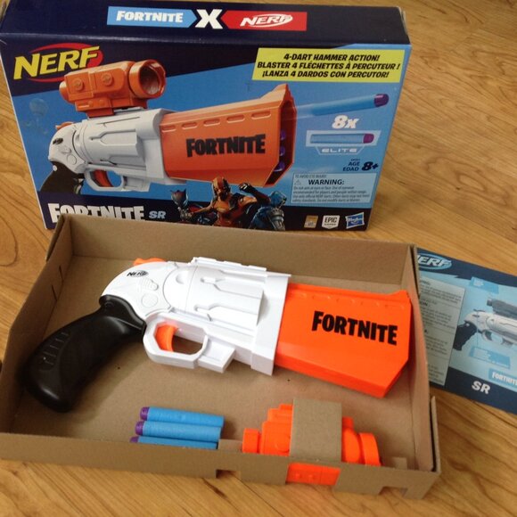 Nerf | Toys | Nerf Fortnite Sr Blaster 4 Dart | Poshmark